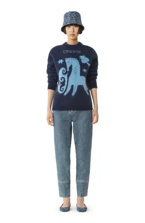 LANVIN Zipped Denim Pants - Pale Blue