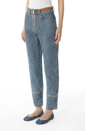 LANVIN Zipped Denim Pants - Pale Blue