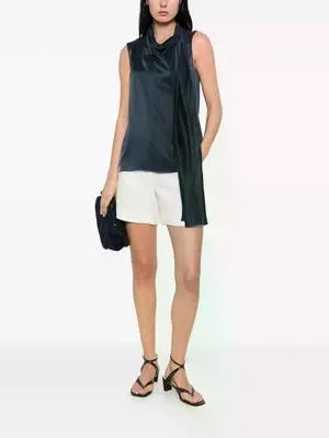 Max Mara Draped Sleeveless Top - Blue