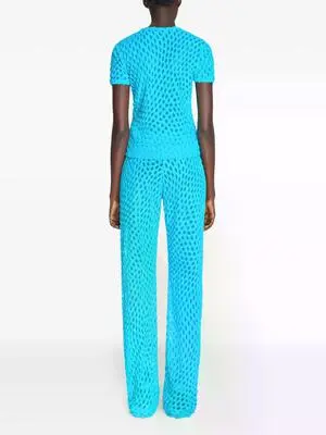 Dries Van Noten Drawstring Jersey Trousers - Blue