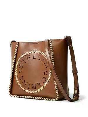Stella McCartney Logo Laser-cut Shoulder Bag - Brown