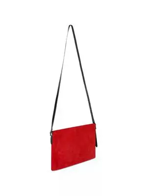 Dries Van Noten Suede Crossbody Bag - Red