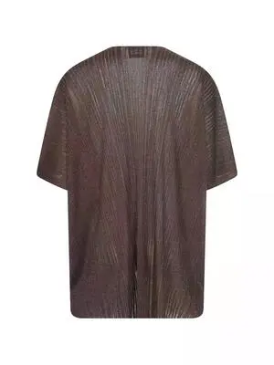Alpha Studio Open-front Ribbed Cardigan