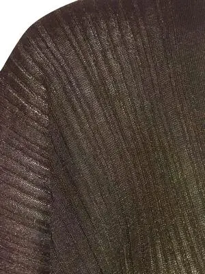 Alpha Studio Open-front Ribbed Cardigan