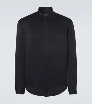 Giorgio Armani Silk Shirt - Black