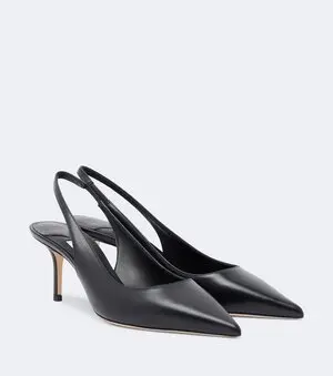 JIMMY CHOO Love Leather Slingback Pumps - Black