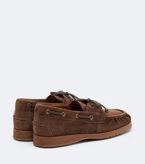 Hogan Suede Boat Shoes