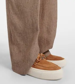 Hogan Suede Boat Shoes