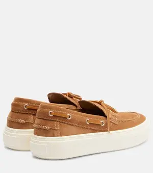 Hogan Suede Boat Shoes