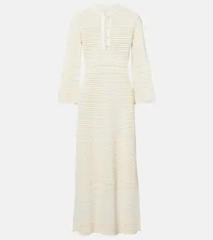 ERES Madone Crochet Maxi Dress - Beige