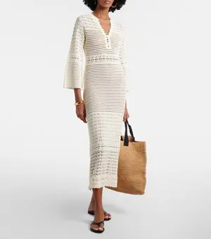 ERES Madone Crochet Maxi Dress - White