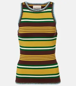 ALEMAIS Alémais Clover Knitted Striped Tank Top - Multicoloured