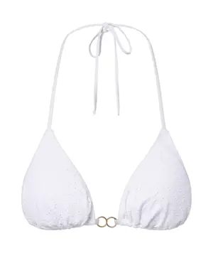 Melissa Odabash Costa Triangle Bikini Top - White
