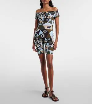 Emilio Pucci Occhi Off-shoulder Jumpsuit - Multicoloured