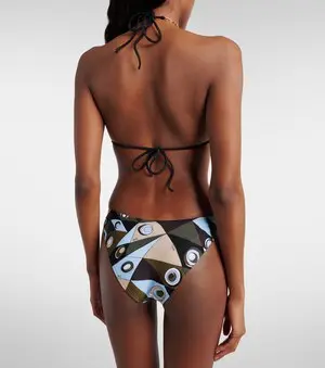 Emilio Pucci Occhi Cutout Halterneck Swimsuit