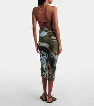 Emilio Pucci Orchidee Cotton Beach Cover-up - Multicoloured
