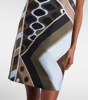 Emilio Pucci Vivara Silk Twill Minidress