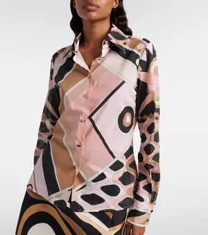 Emilio Pucci Vivara Printed Cotton Shirt - Multicoloured