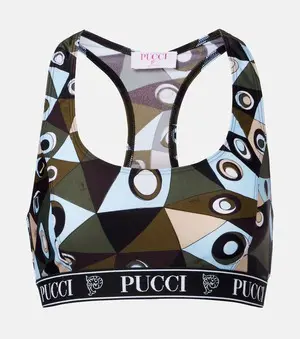 Emilio Pucci Occhi Sports Bra - Multicoloured
