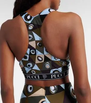 Emilio Pucci Occhi Sports Bra - Multicoloured