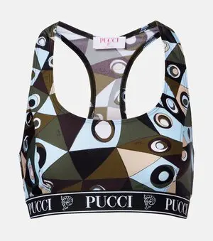 Emilio Pucci Occhi Sports Bra - Multicoloured