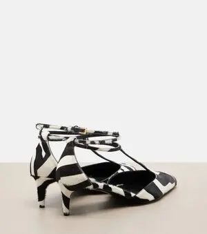 Khaite Mia Calf Hair Pumps - Black