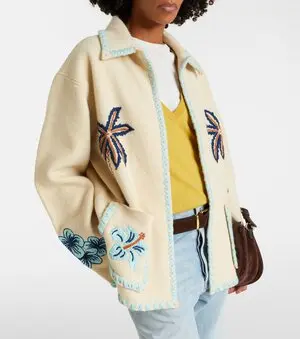 Alanui Remember Me Virgin Wool Jacket - Beige