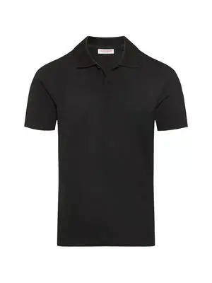 Orlebar Brown Bruno Pique Polo Shirt - Black