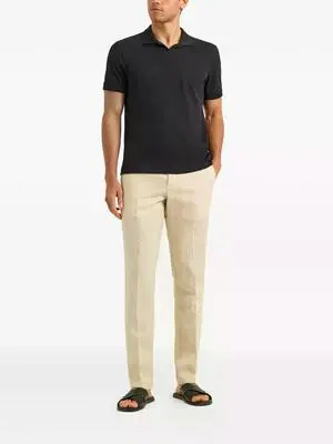Orlebar Brown Bruno Pique Polo Shirt - Black