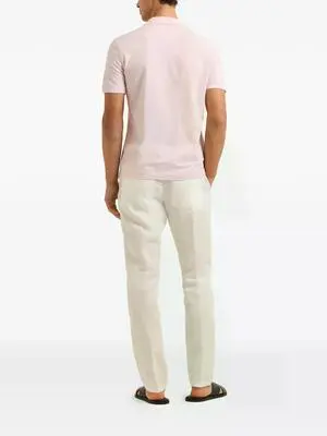 Orlebar Brown Bruno Pique Colourblock Polo Shirt - Pink