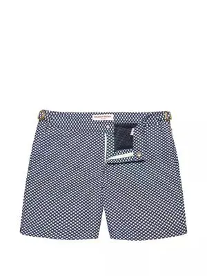 Orlebar Brown Bulldog Jacquard Swim Shorts Blue