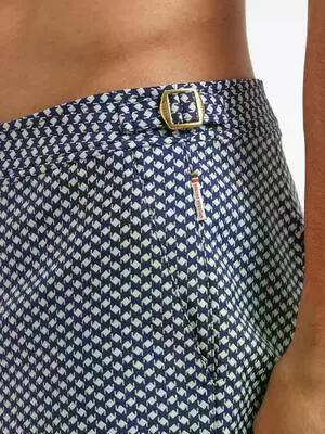 Orlebar Brown Bulldog Jacquard Swim Shorts - Blue