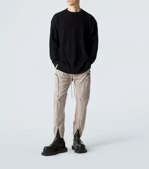 Rick Owens Jumbo Ls Virgin Wool Sweater