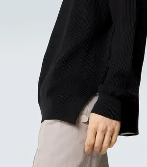 Rick Owens Jumbo Ls Virgin Wool Sweater