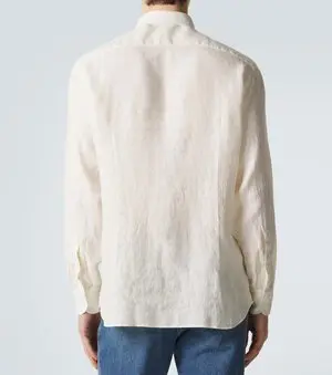 LARDINI Linen Shirt - White