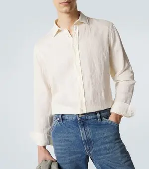 LARDINI Linen Shirt - White