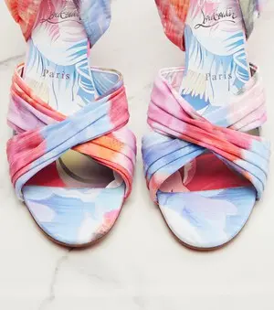 CHRISTIAN LOUBOUTIN Affabula Floral Sandals