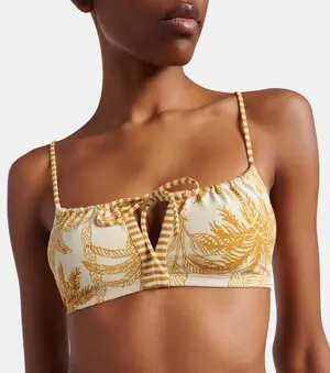 ERES Reve Printed Bikini Top - Yellow