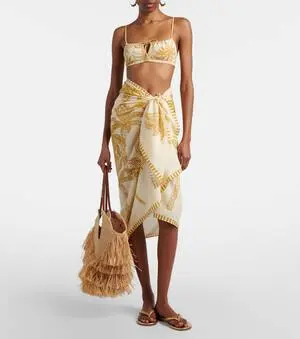 ERES Voyageuse Printed Bikini Bottoms - Yellow