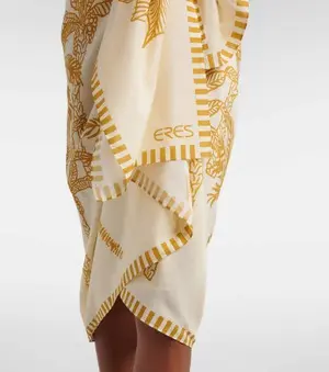 ERES Jungle Printed Cotton And Silk Beach Cover-up - Yellow