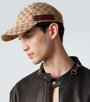 Gucci Gg Canvas Web Stripe Baseball Cap - Beige