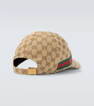 Gucci Gg Canvas Web Stripe Baseball Cap - Beige