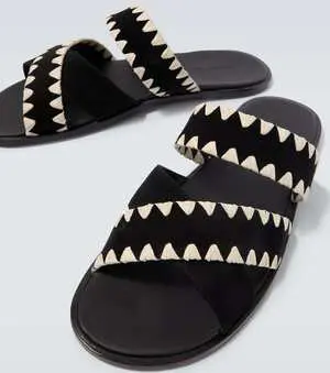Manolo Blahnik Nello Suede Sandals
