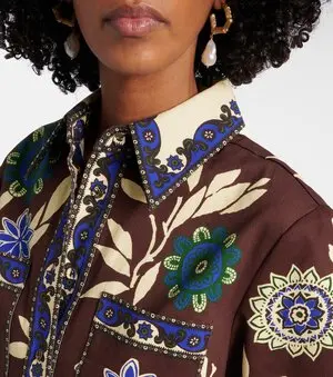 ALEMAIS Alémais Jasper Printed Shirt Dress - Brown