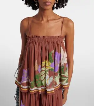 ALEMAIS Alfie Floral Top - Brown