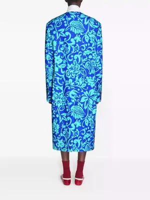 Dries Van Noten Floral Print Double-breasted Coat