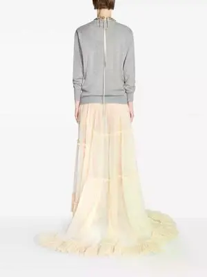 Dries Van Noten Embellished V-neck Sweater - Grey