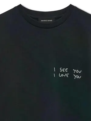 ANINE BING Shelley Graphic T-shirt - Black