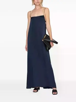 ANINE BING Mae Spaghetti-strap Maxi Dress - Blue