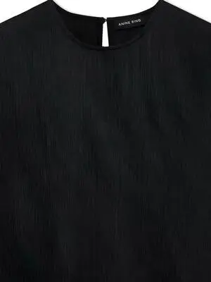 ANINE BING Malia Round-neck Top - Black